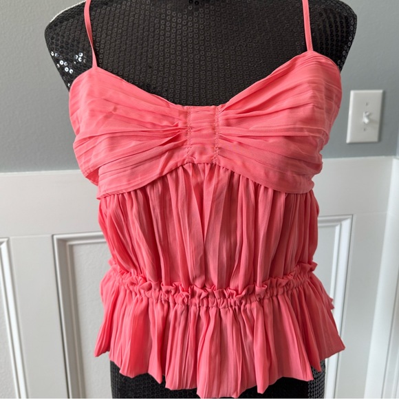 Steve Madden | Tops | Nwt Steve Madden Elegant Peach Pink Pleated ...